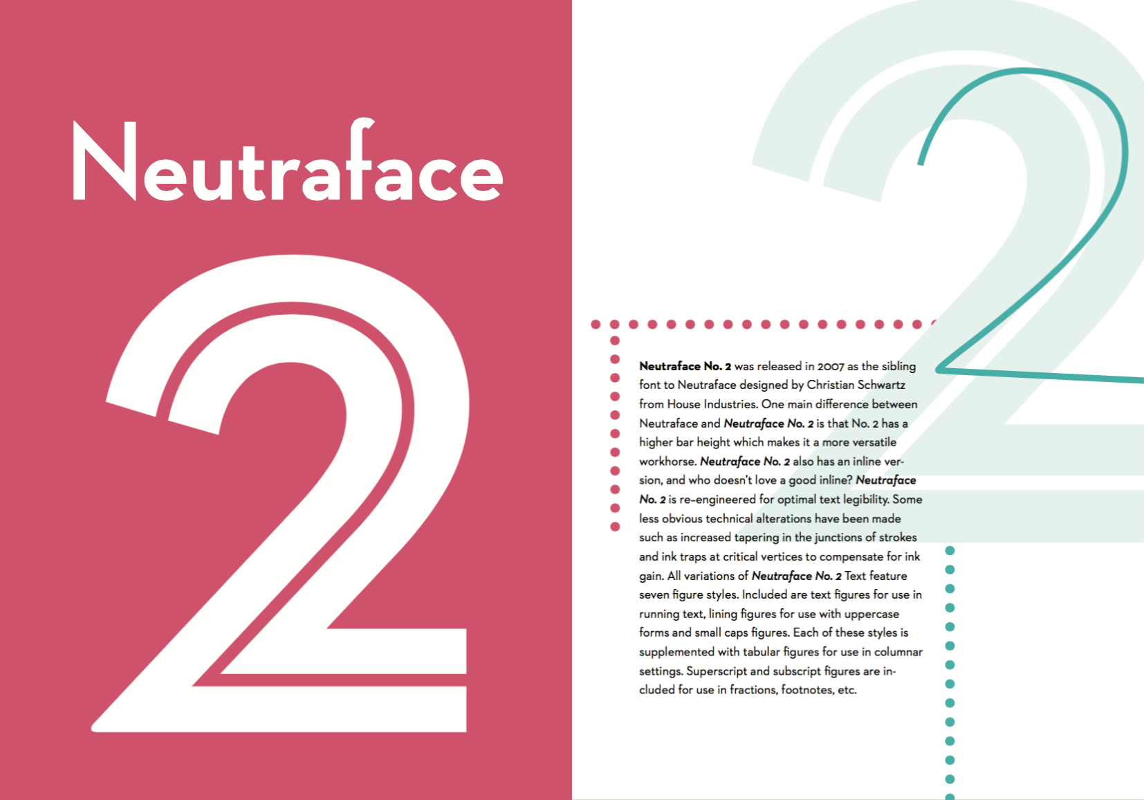 Neutraface No. 2 Type Specimen Brochure I Made